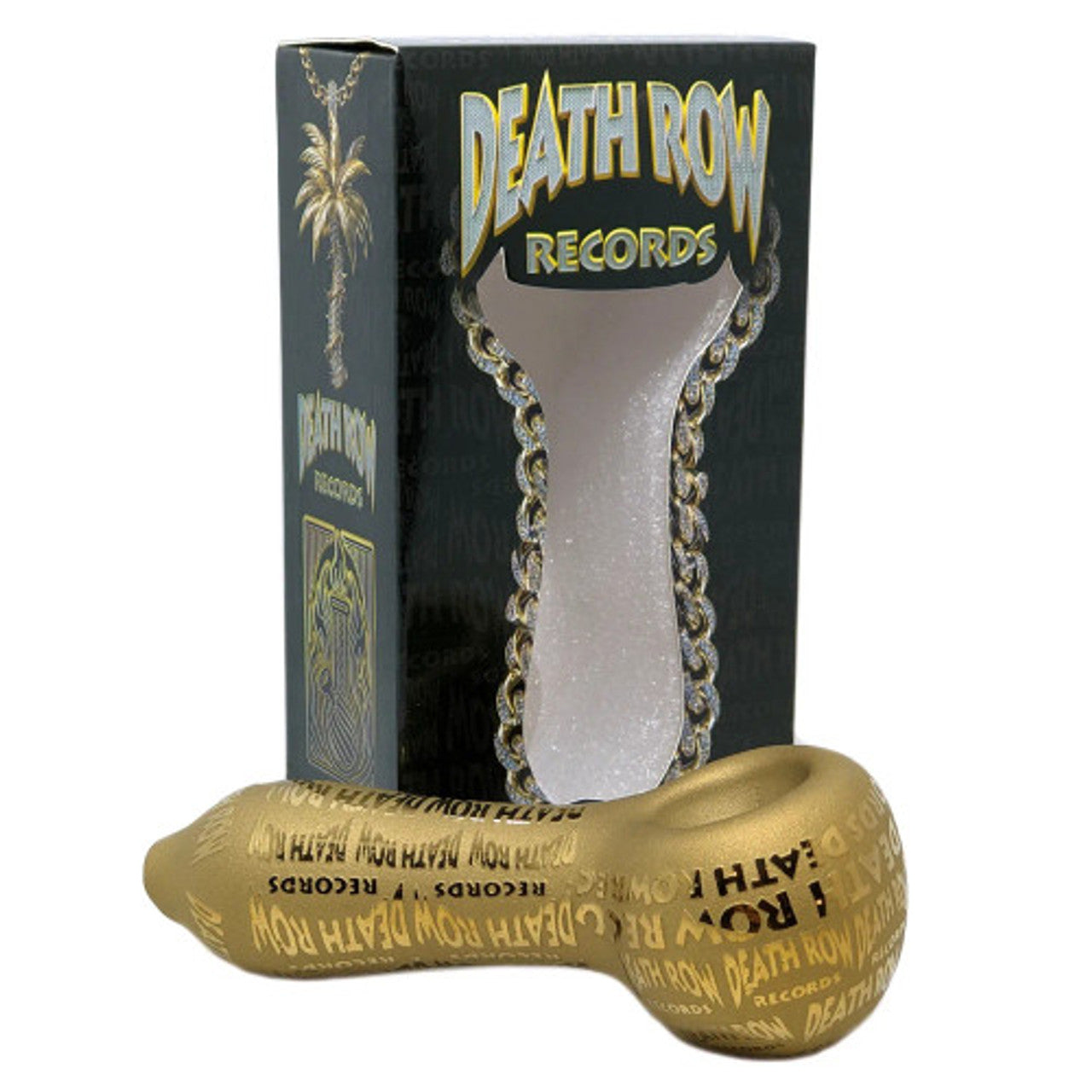 Death Row Records (Hand Pipe) 4" Metallic Etched Spoon
